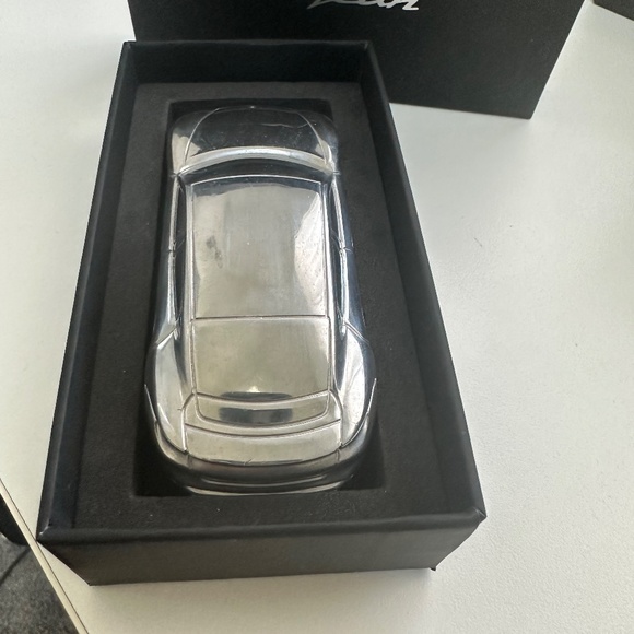 Porsche Design | Office | Porsche Taycan Aluminum Chrome Model Car ...